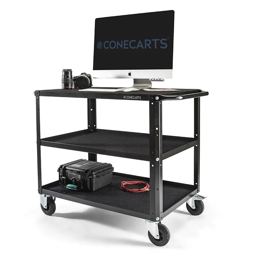 ConeCarts Large Workstation Version Cart 3 shelves - ConeCarts - Case ...