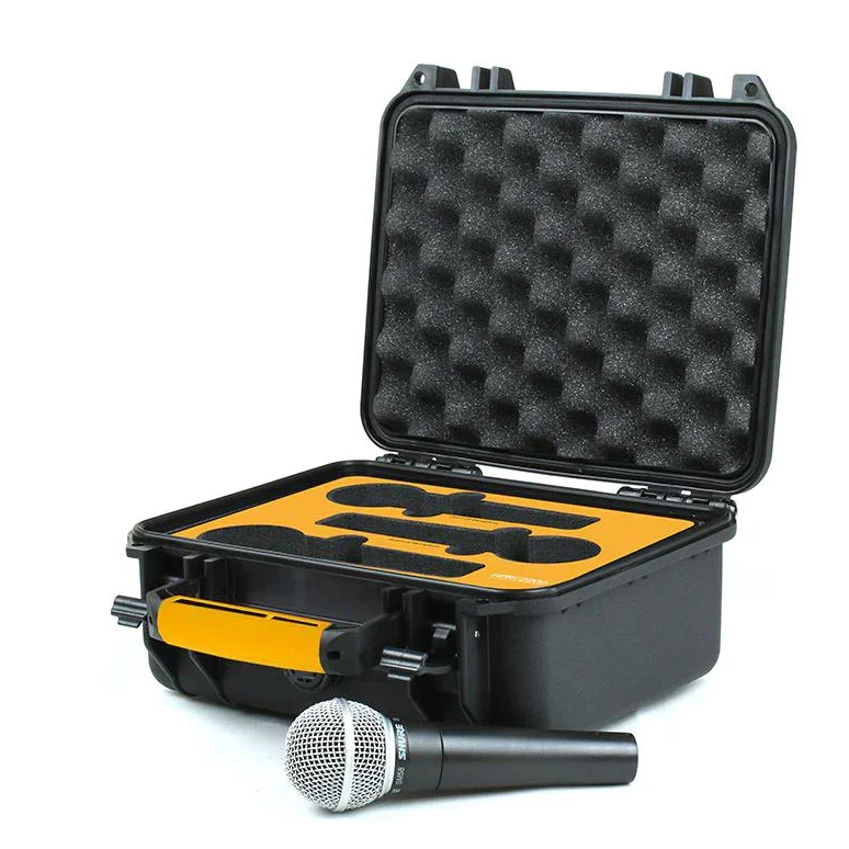 HPRC2200 Ready for 3 Universal Microphones - Ready for use - Case it ApS